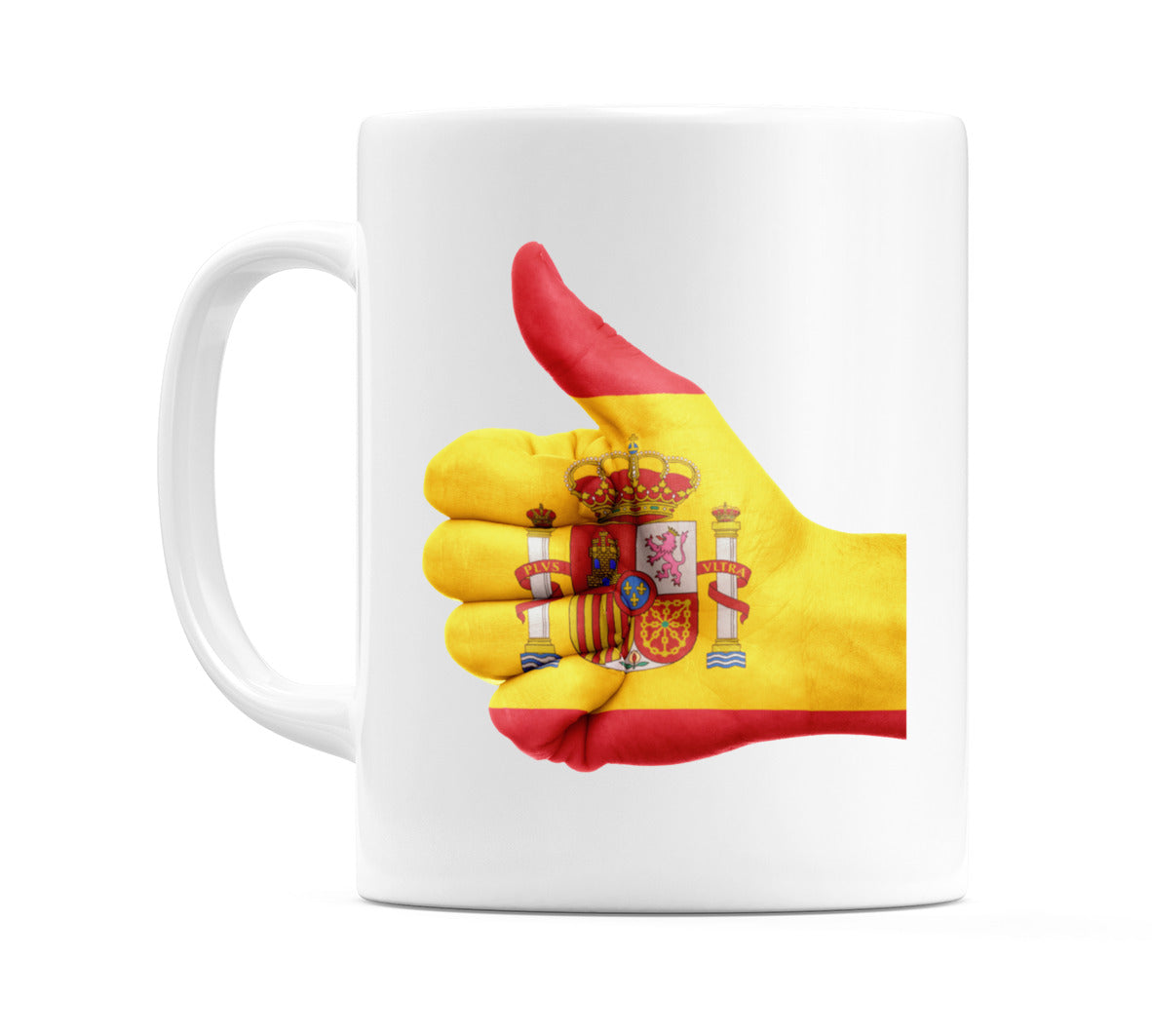 Spain Thumbs up Flag Mug - WeDoMugs.com